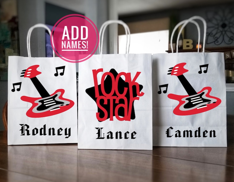 Rockstar Party Bags, Rock Star Party Favors - Etsy