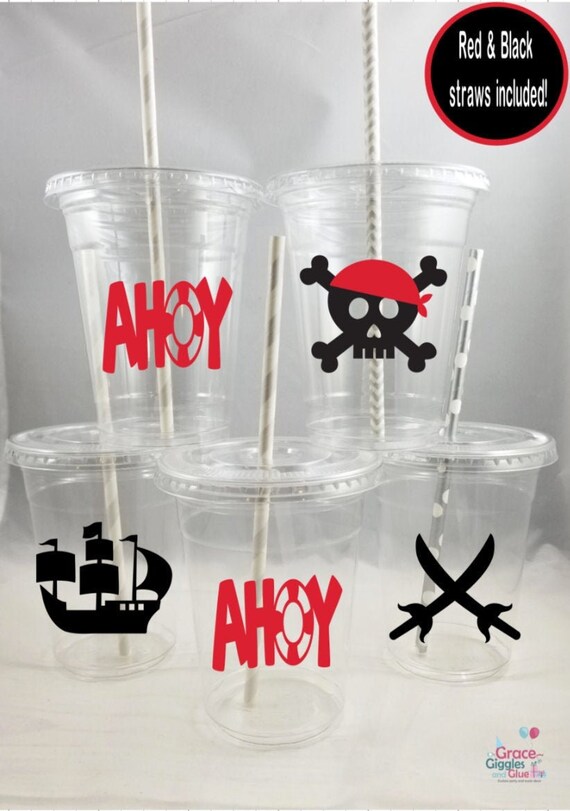 Pirate Themed Party Cups | Etsy