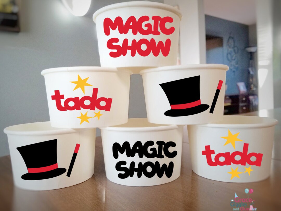 Magic Show Snack Cups Magic Show Party Favors - Etsy