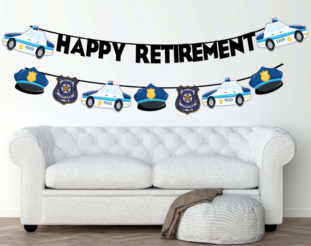 Custom Police Banner Police Car Garland - Etsy