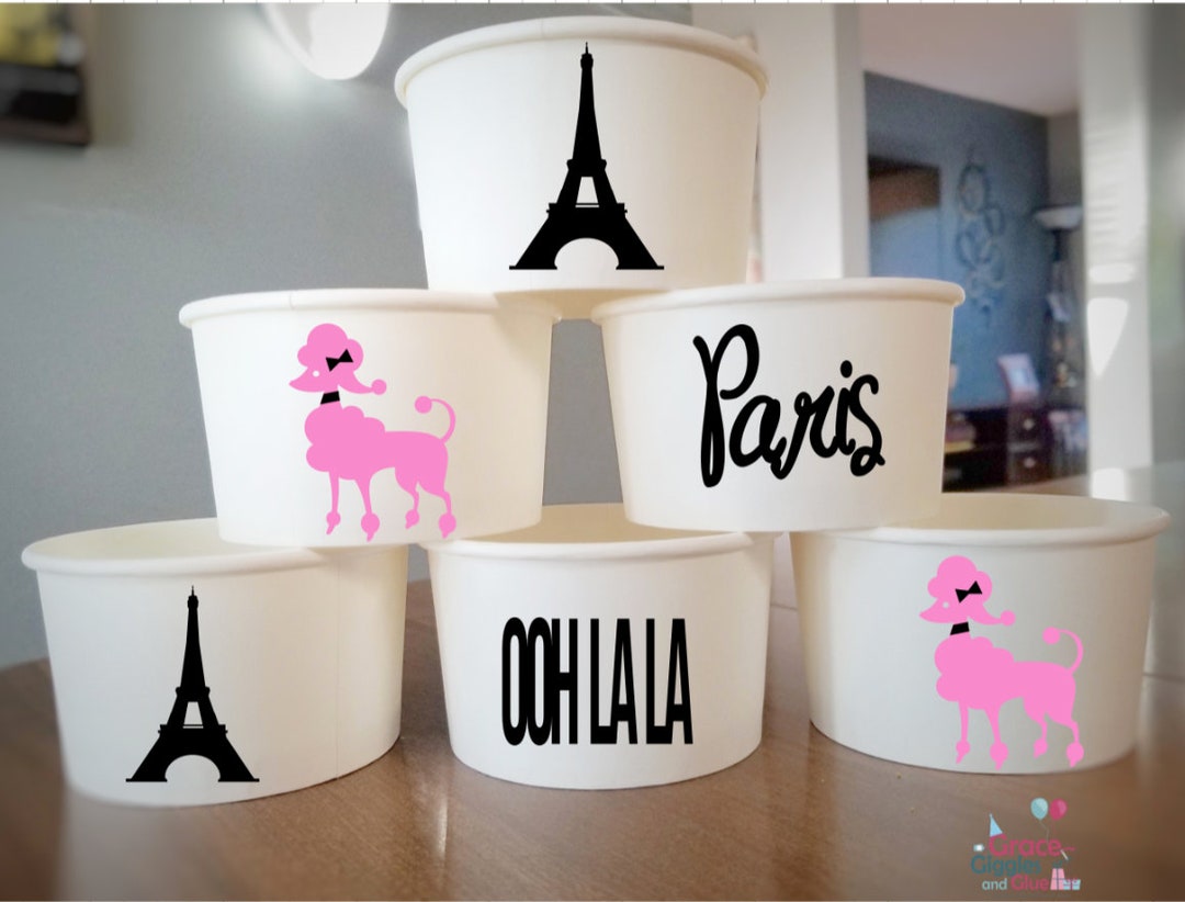 Paris Party Snack Cups - Etsy