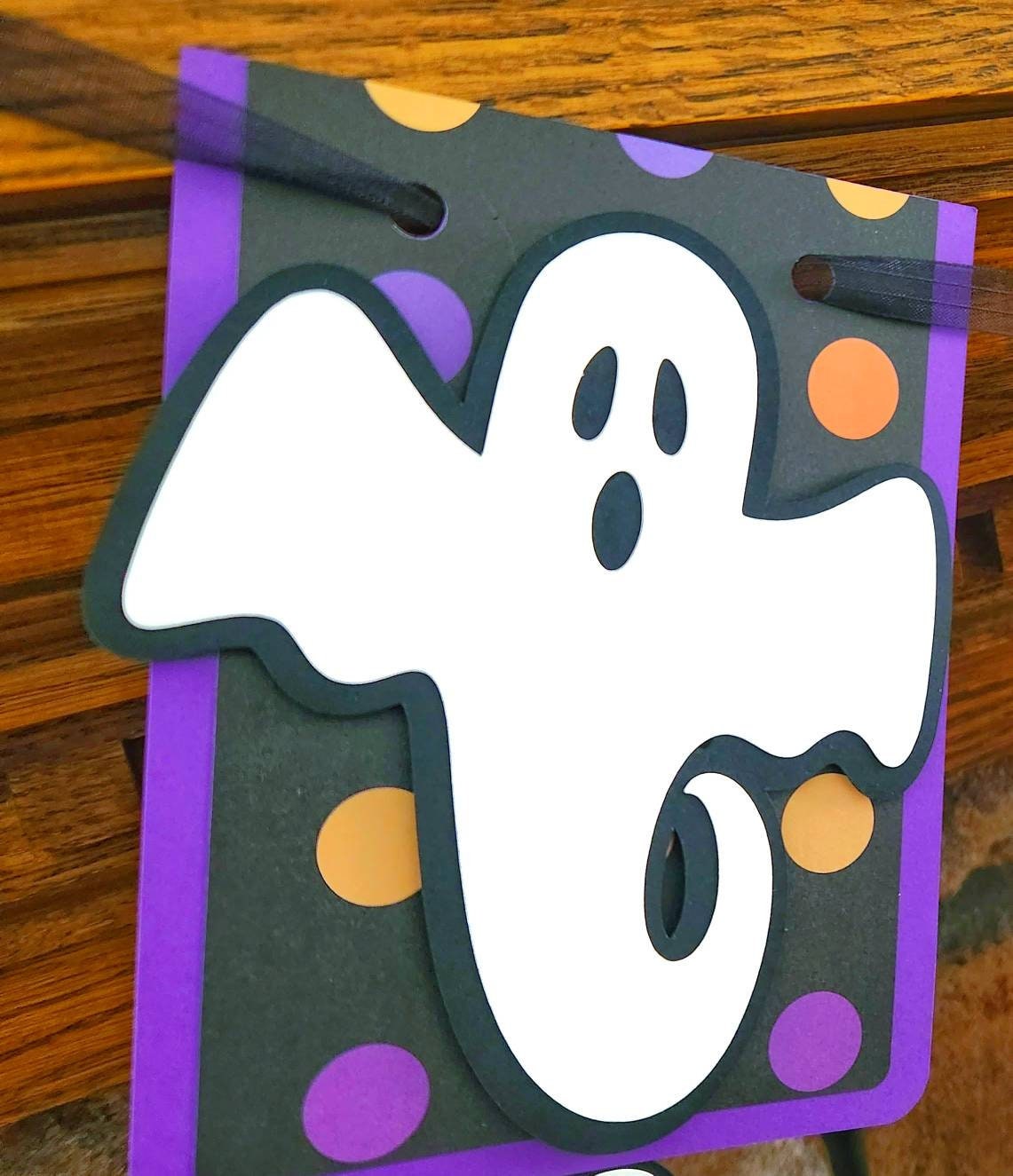 Ghost Happy Birthday Banner Spooky One Name Banner Halloween - Etsy