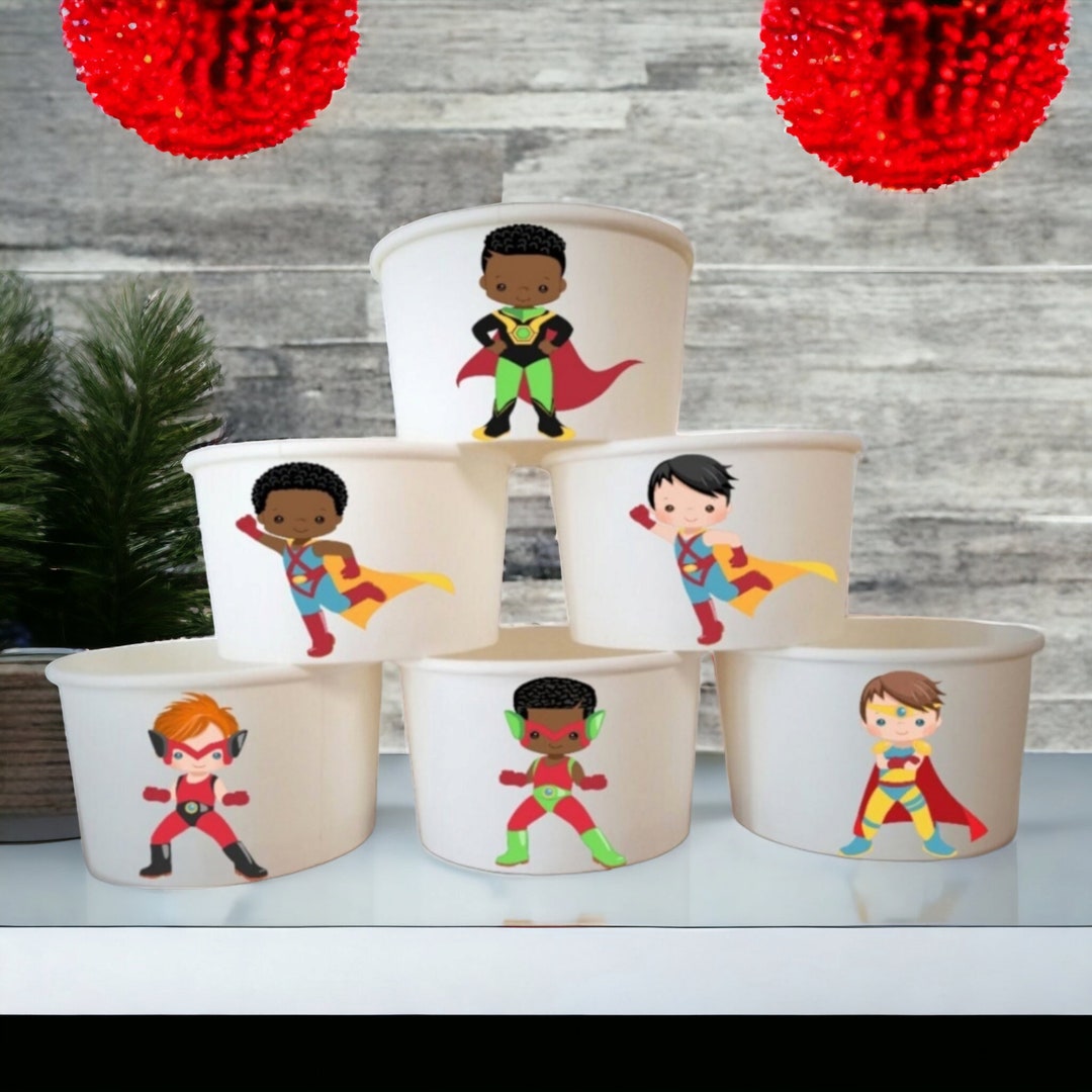 Superhero Snack/favor Cups - Etsy