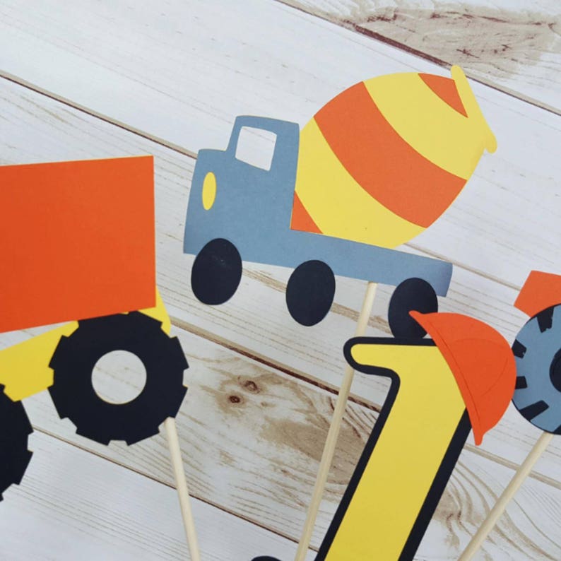 5pc Construction Themed Centerpiece Etsy