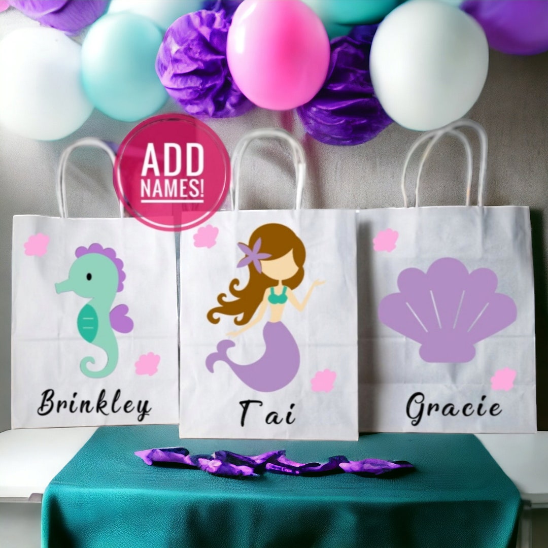 Mermaid Party Bags, Mermaid Party Favors - Etsy