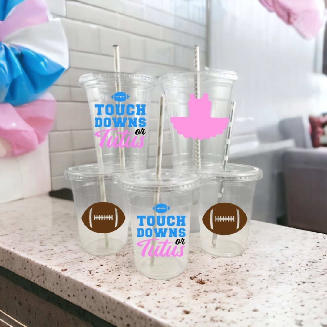 Touchdown or Tutus Party Cups - Etsy