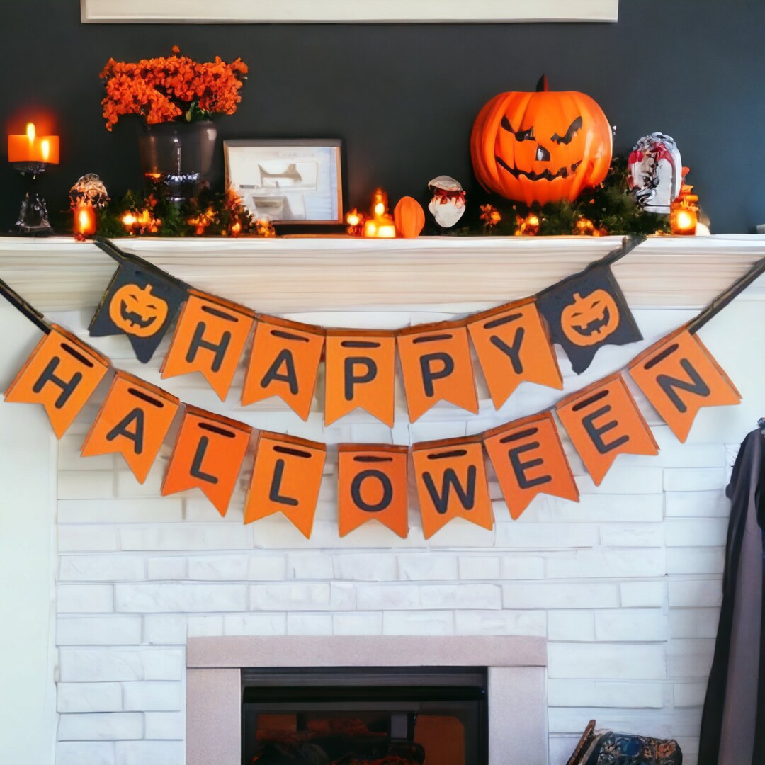 Happy Halloween Banner - Etsy