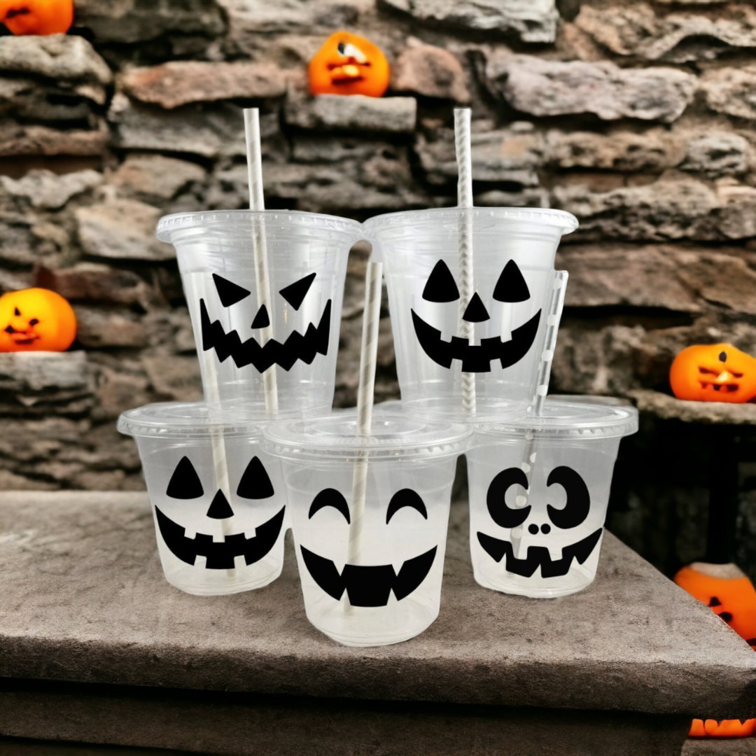 Jack O Lantern Themed Party Cups, Halloween Cups - Etsy