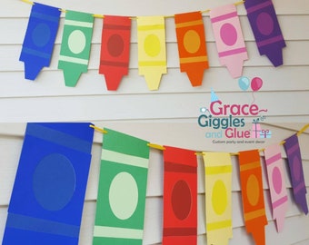 Crayon banner | Etsy