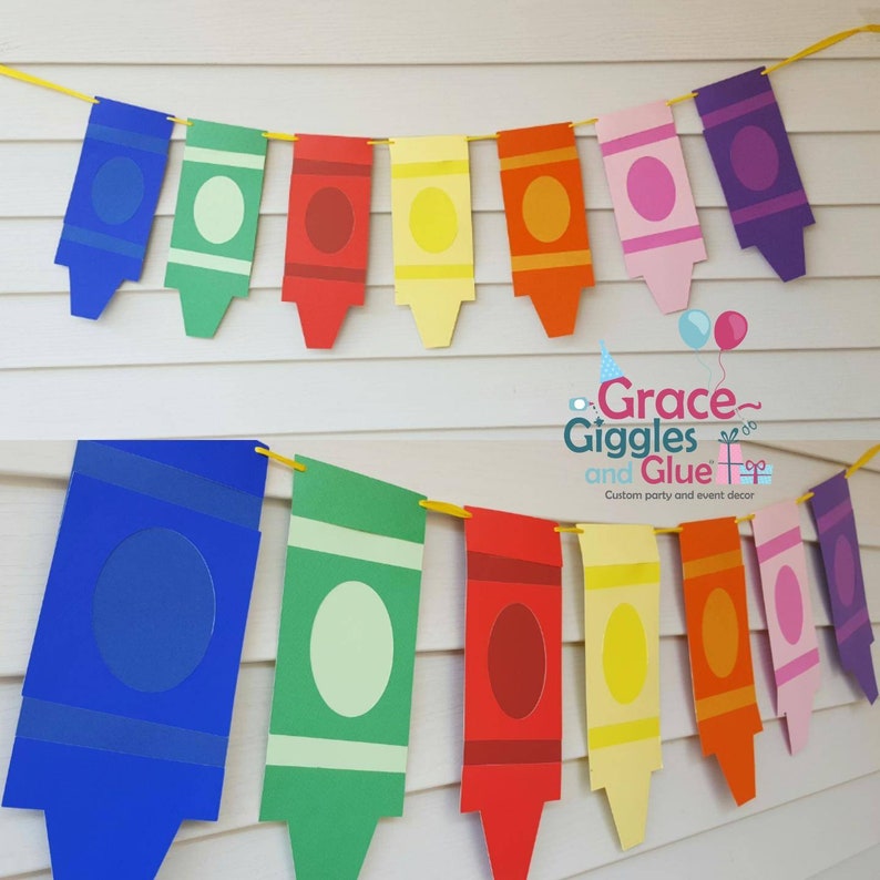 Crayon Banner | Etsy
