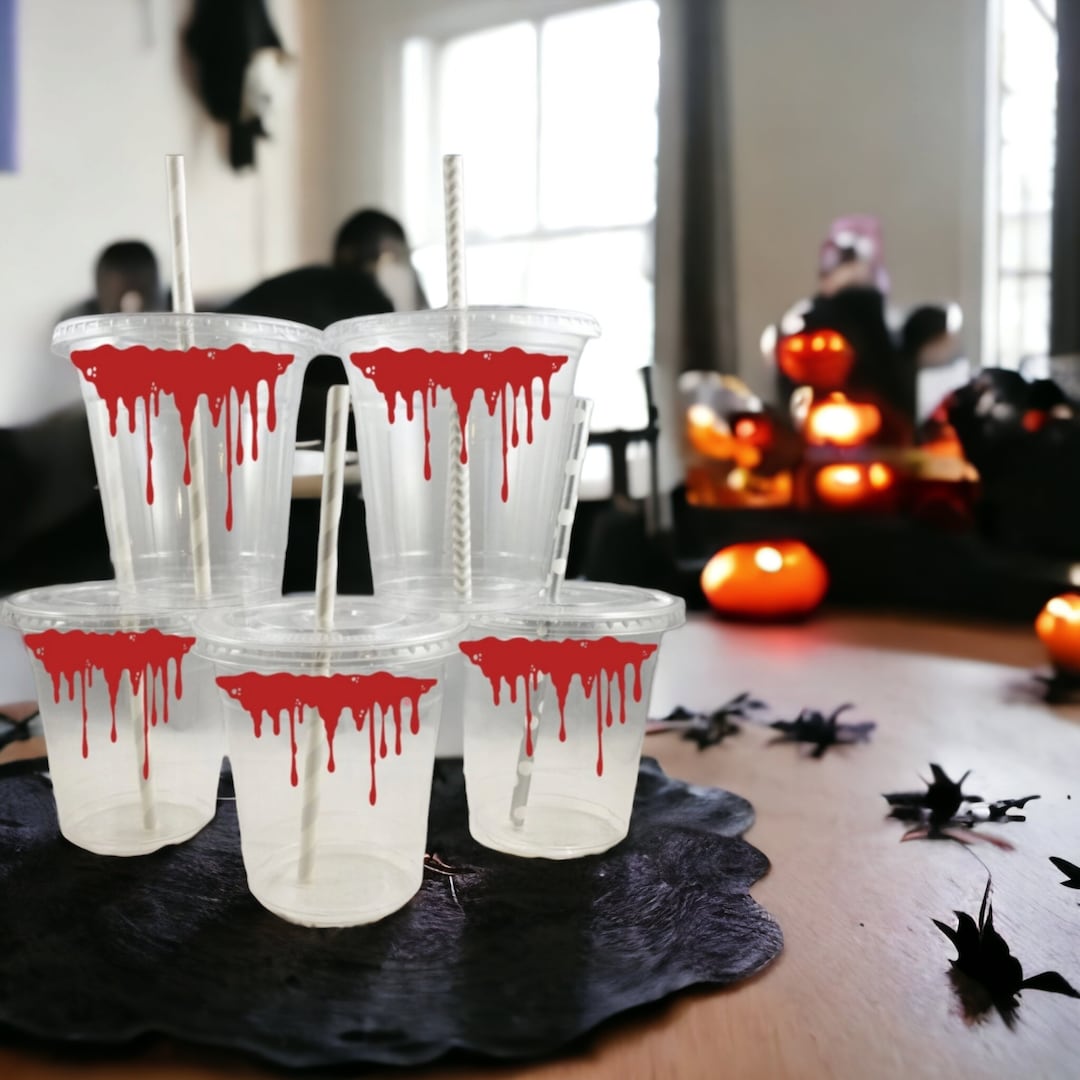 Blood Drip Party Cups, Halloween Party Cups - Etsy