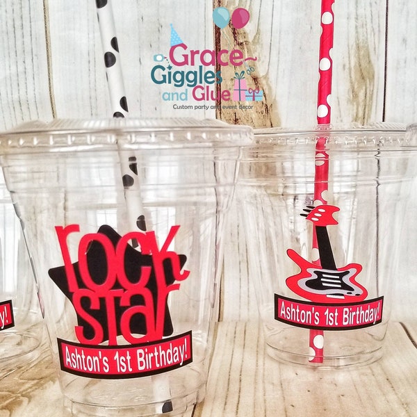 Rockstar Party Cups - Etsy