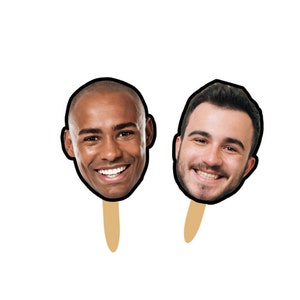 Face on a Stick, Custom Face Cutout, Party Prop Fat Head, Fan Face ...