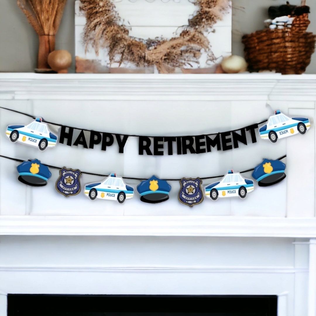 Custom Police Banner, Police Car Garland - Etsy