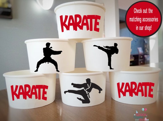 Karate Party Snack Cups | Etsy