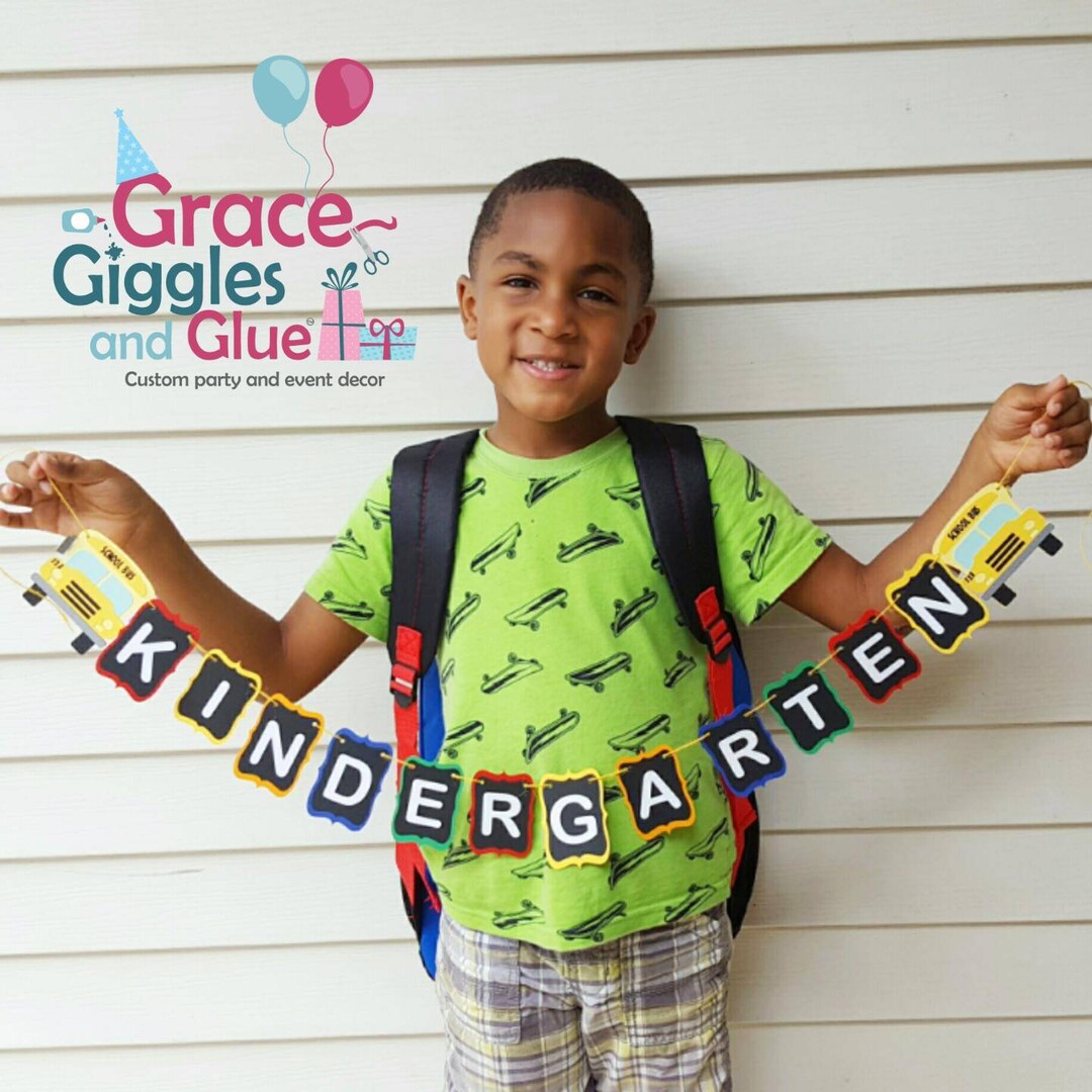 First Day of School Banner, Kindergarten Thru College Banner - Etsy