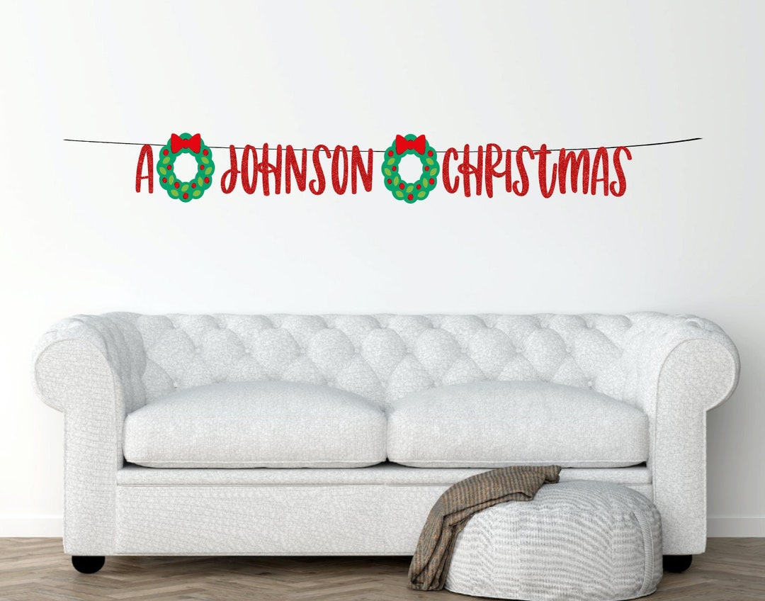 Custom Christmas Banner Christmas Garland - Etsy