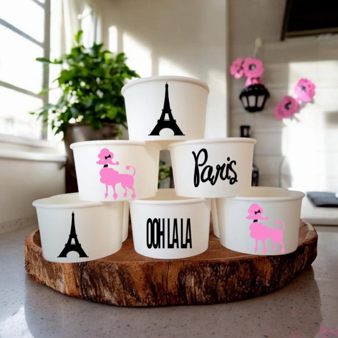 Paris Party Snack Cups - Etsy