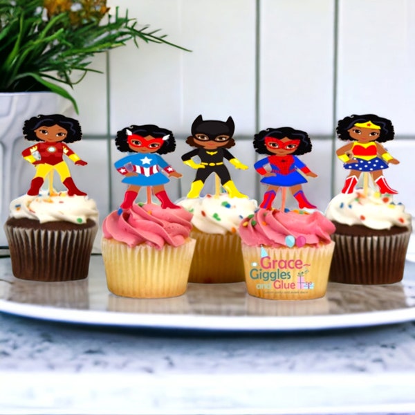 Batgirl Cupcake Topper - Etsy