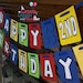 Building Block Happy Birthday Banner Building Block Name - Etsy