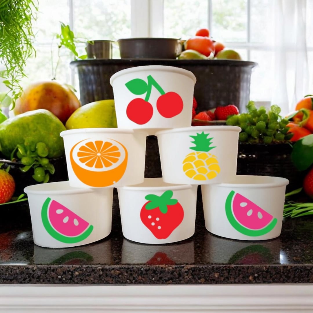 Fruit Party Snack Cups, Tutti Fruitti Snack Cups, Tutti Fruity Party ...