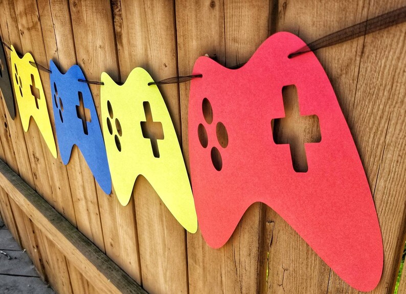Video Game Banner Gamer Garland - Etsy