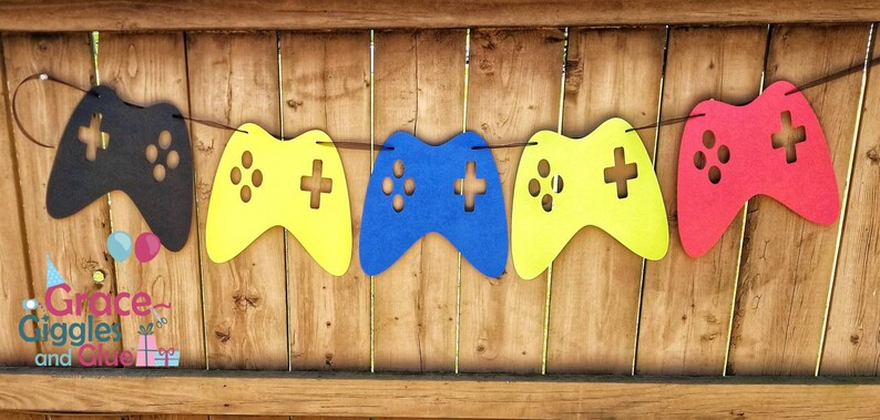 Video Game Banner Gamer Garland - Etsy