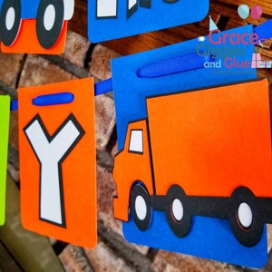 Transportation Themed Happy Birthday Banner - Etsy