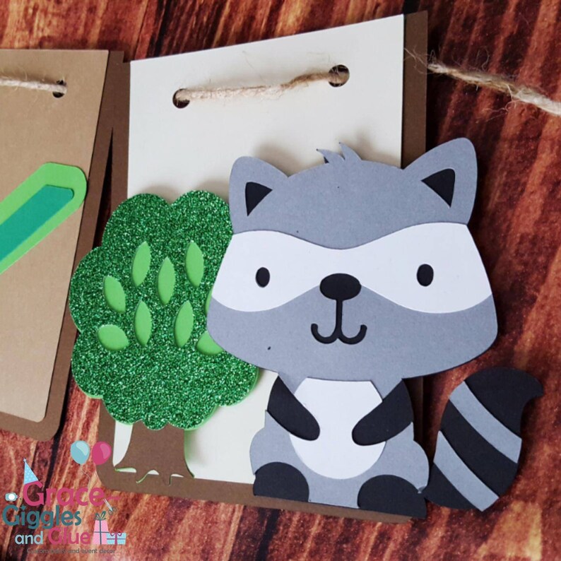 Woodland Themed Happy Birthday Banner, Woodland Name Banner - Etsy