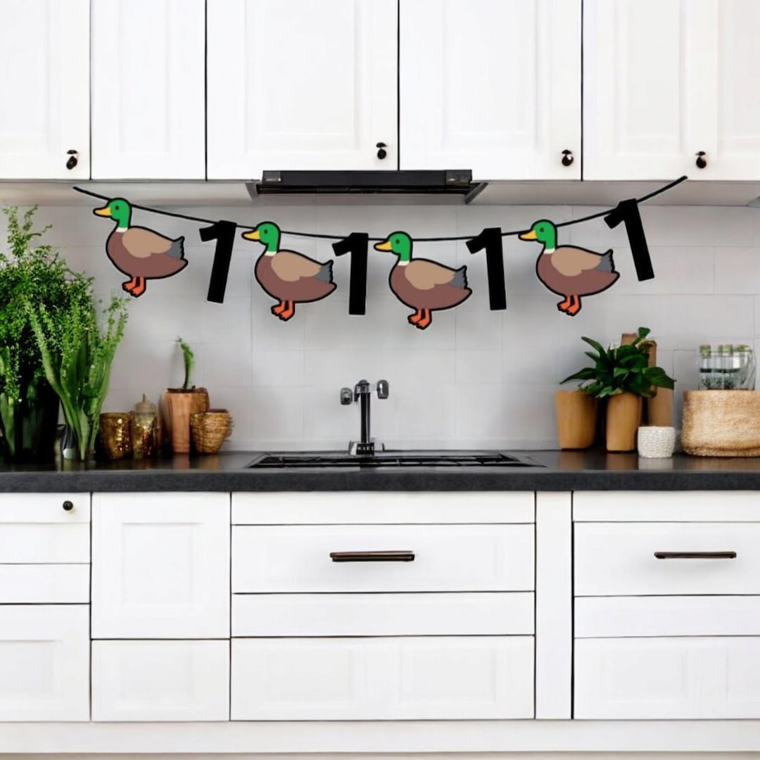 One Lucky Duck Banner, Lucky Duck Garland, Duck Birthday Banner, Duck ...