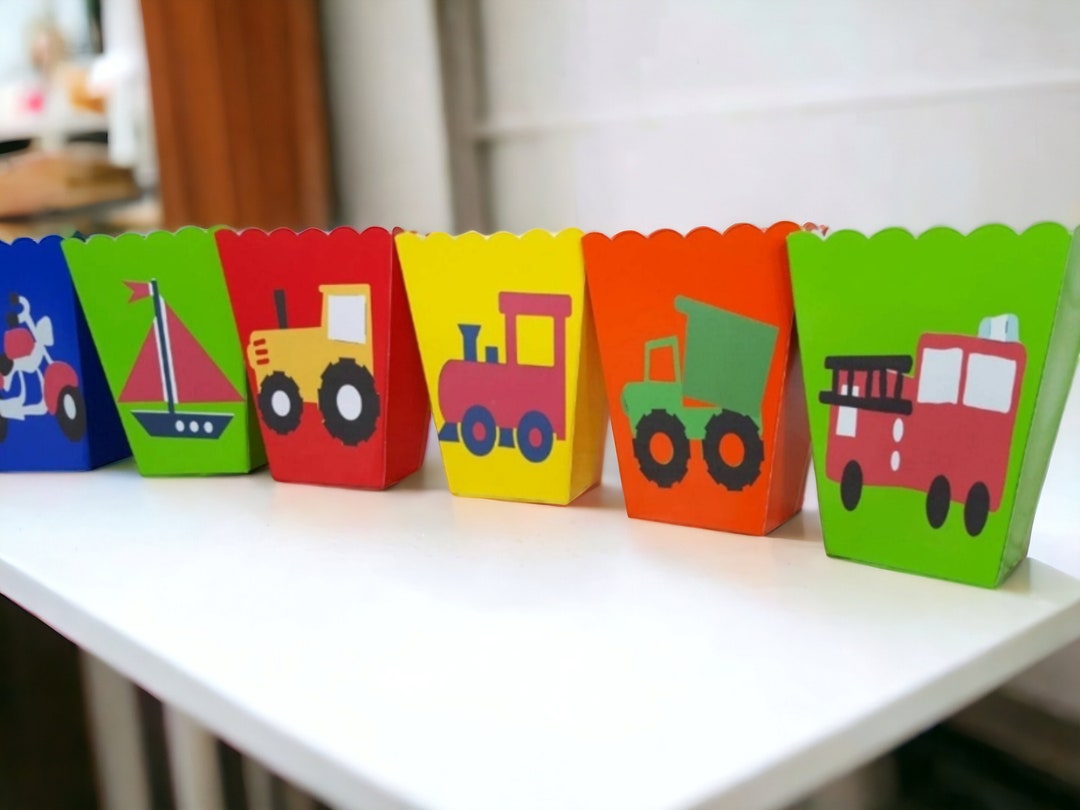 Transportation Themed Party Snack/favor Boxes - Etsy