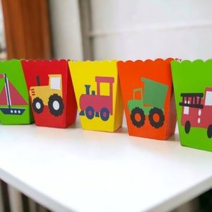 Transportation Themed Party Snack/favor Boxes - Etsy