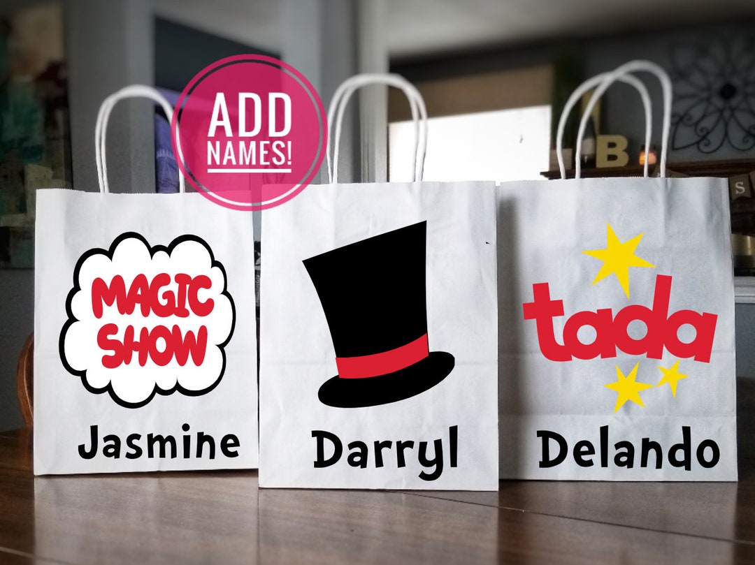 Magic Show Party Bags, Magician Party Favors - Etsy