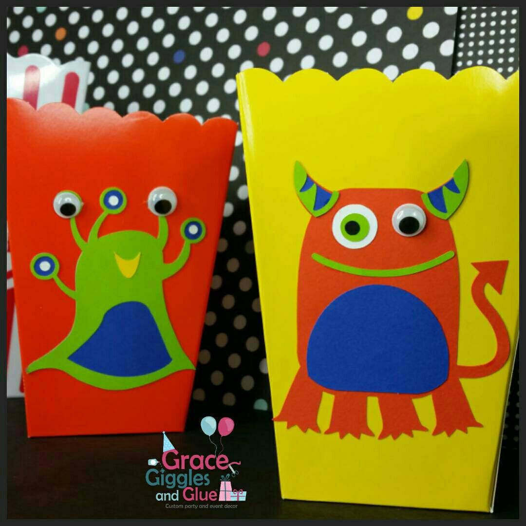 10 Monster Snack/favor Boxes With Googly Eyes - Etsy