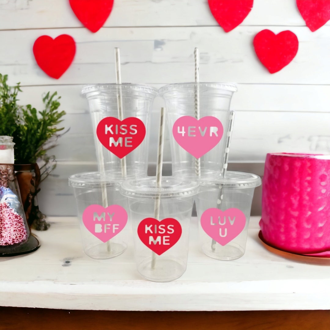 Valentines Day Themed Party Cups, Valentine Party Favor Cups - Etsy