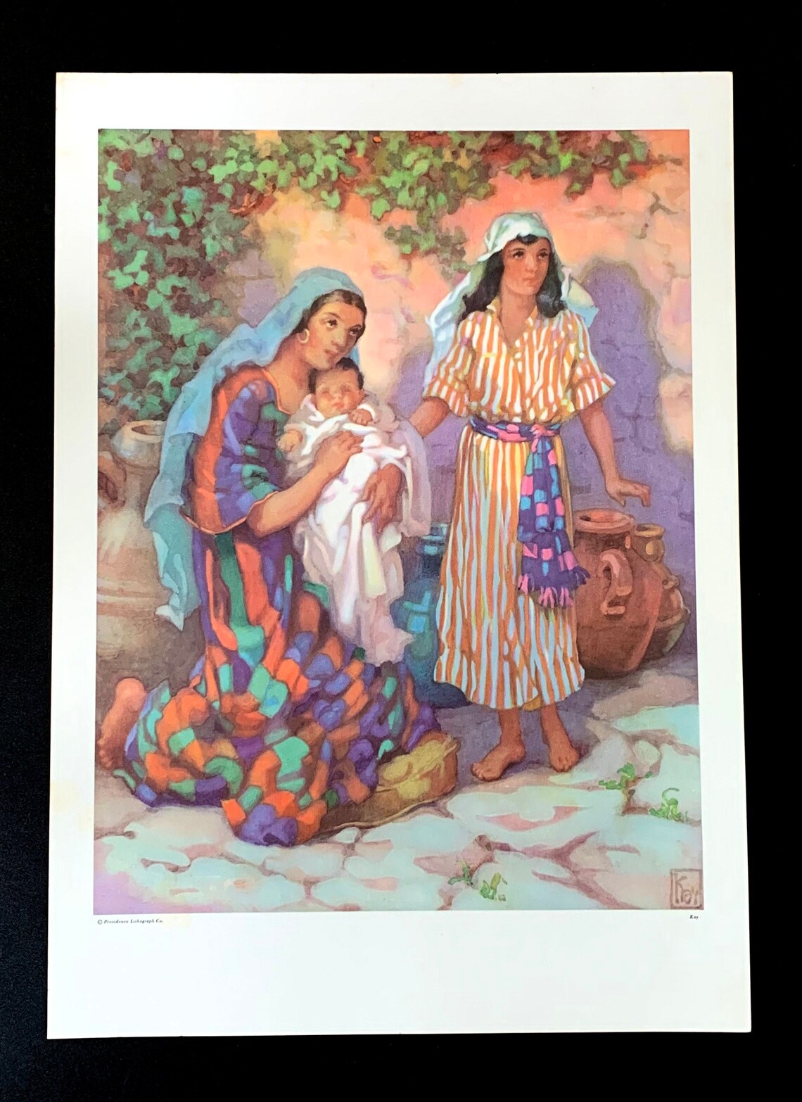 Baby Moses Miriam and Mother Frameable Print Providence - Etsy