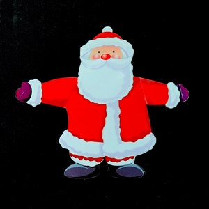 Santa Claus Gift Card Holder Santa Holds Gift Card Behind His Back ...