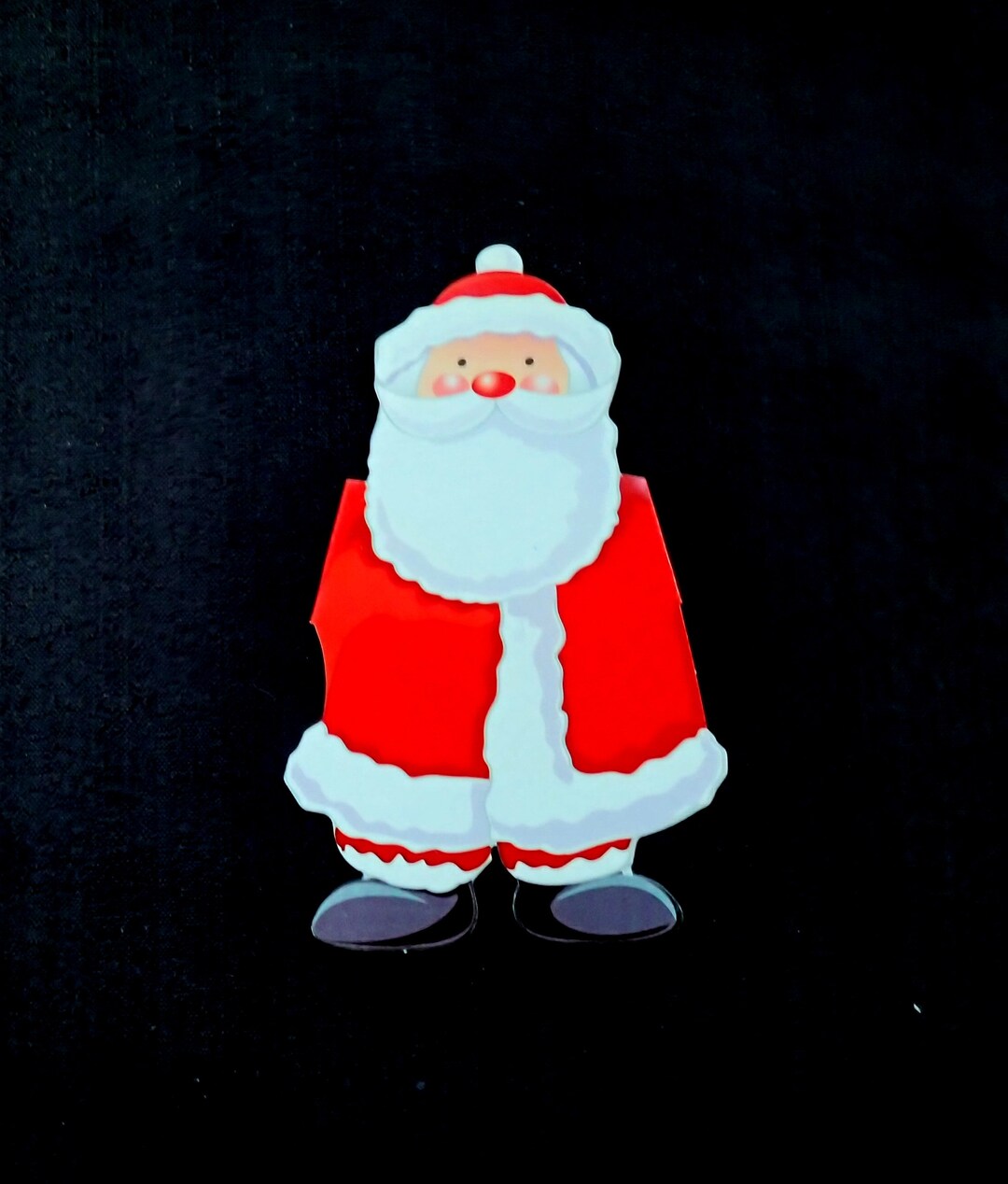 Santa Claus Gift Card Holder Santa Holds Gift Card Behind His Back ...