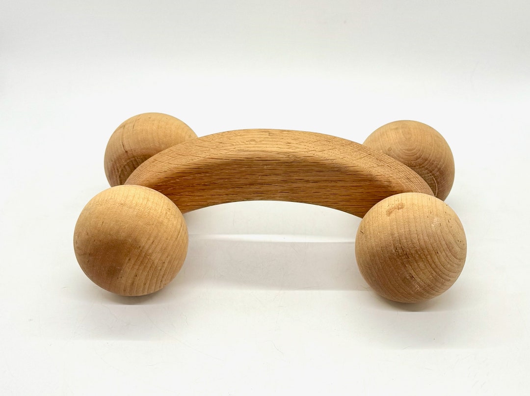 Wooden Handheld Massager - Relaxation and Stress Relief - Vintage 1970s ...