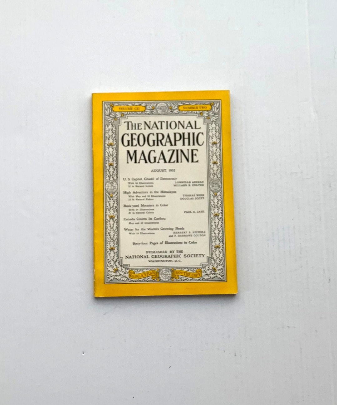 The National Geographic Magazine – National Geographic Society – August ...