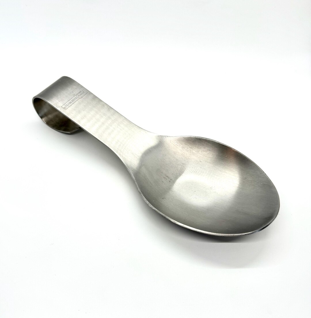 Amco Houseworks Spoon Rest - 1990's Stainless Steel - Modern Design - 9 ...