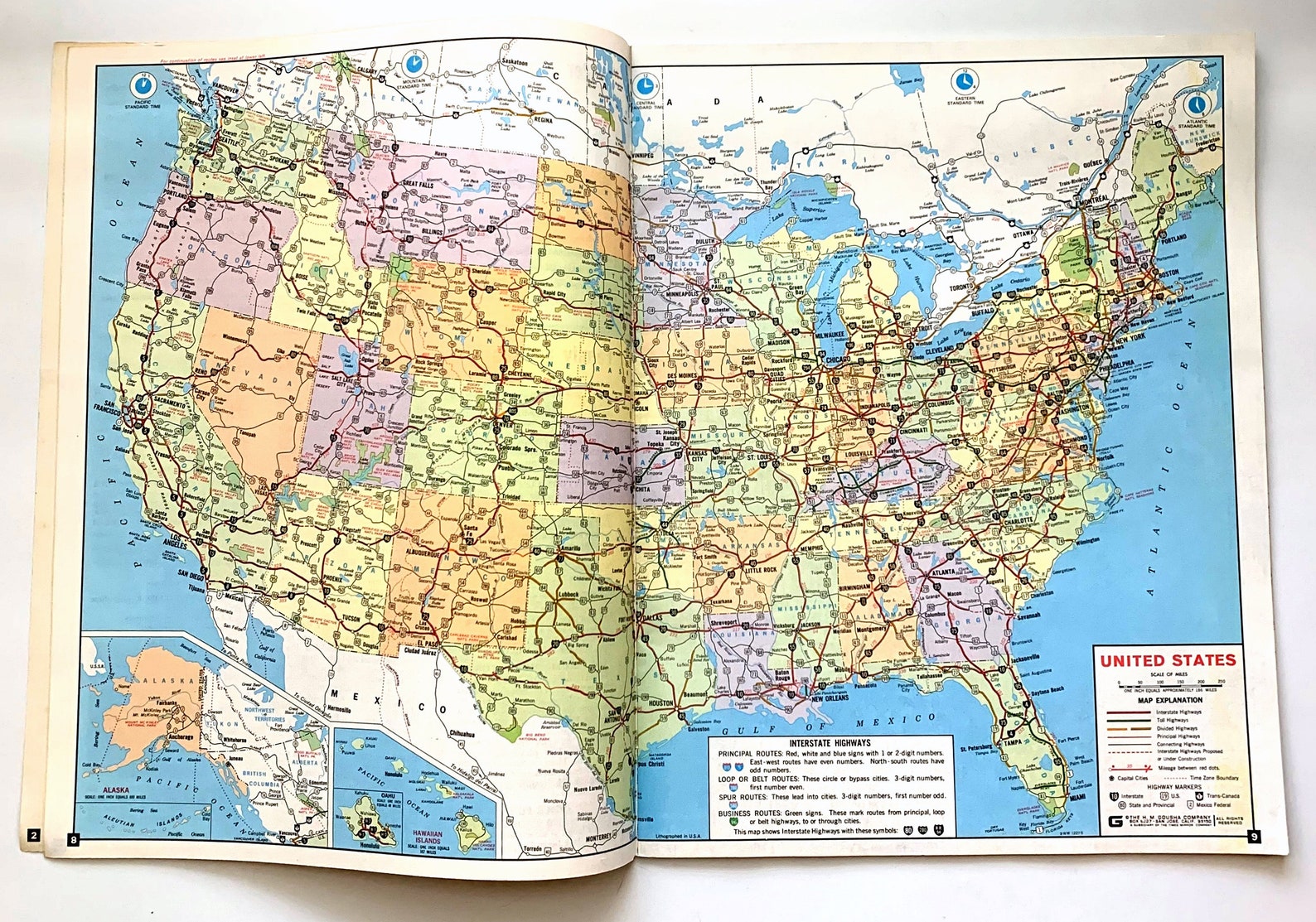 Bicentennial Roadbook Map and Travel Guide for the | Etsy