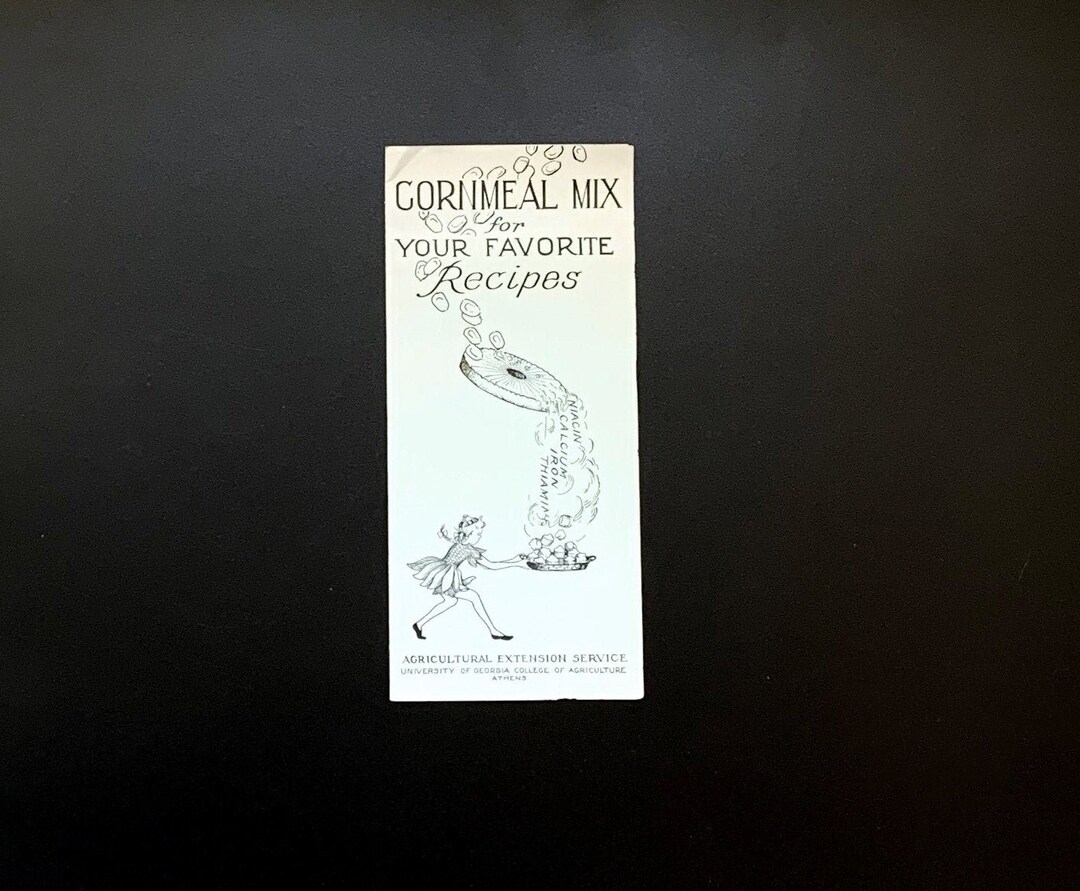 Vintage 1950s Cornmeal Mix Recipes Ephemera: UGA College of Agriculture ...