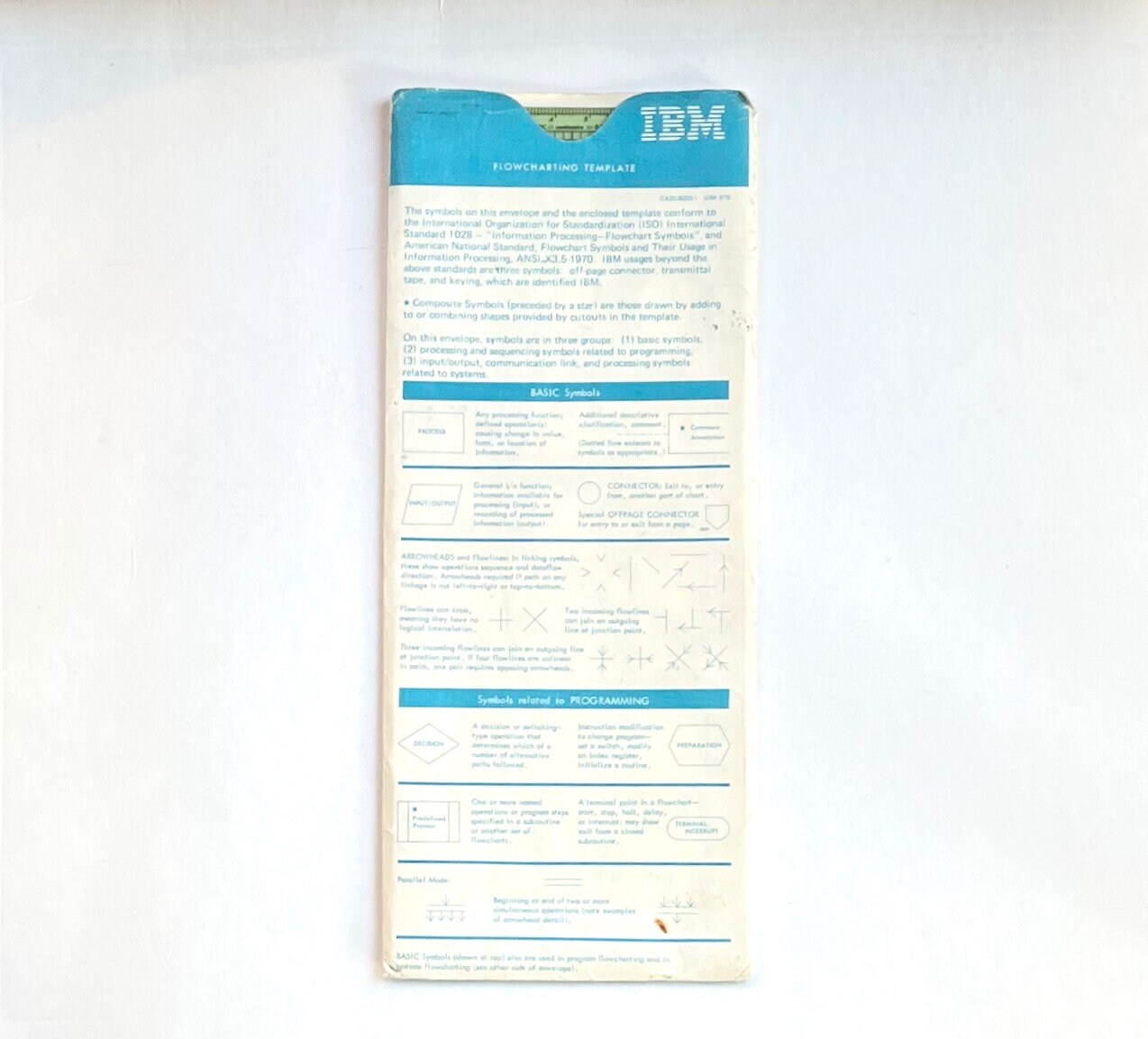 Plantilla de diagrama de flujo IBM GX20-8020-1 U/M 010 - Etsy México