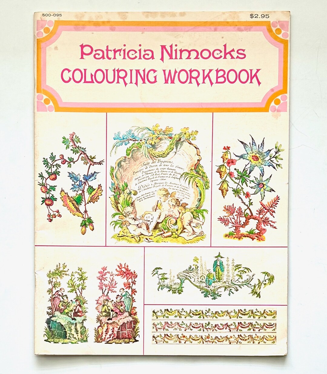 Vintage Patricia Nimocks Colouring Workbook - 1969 Art Illustrations - Etsy