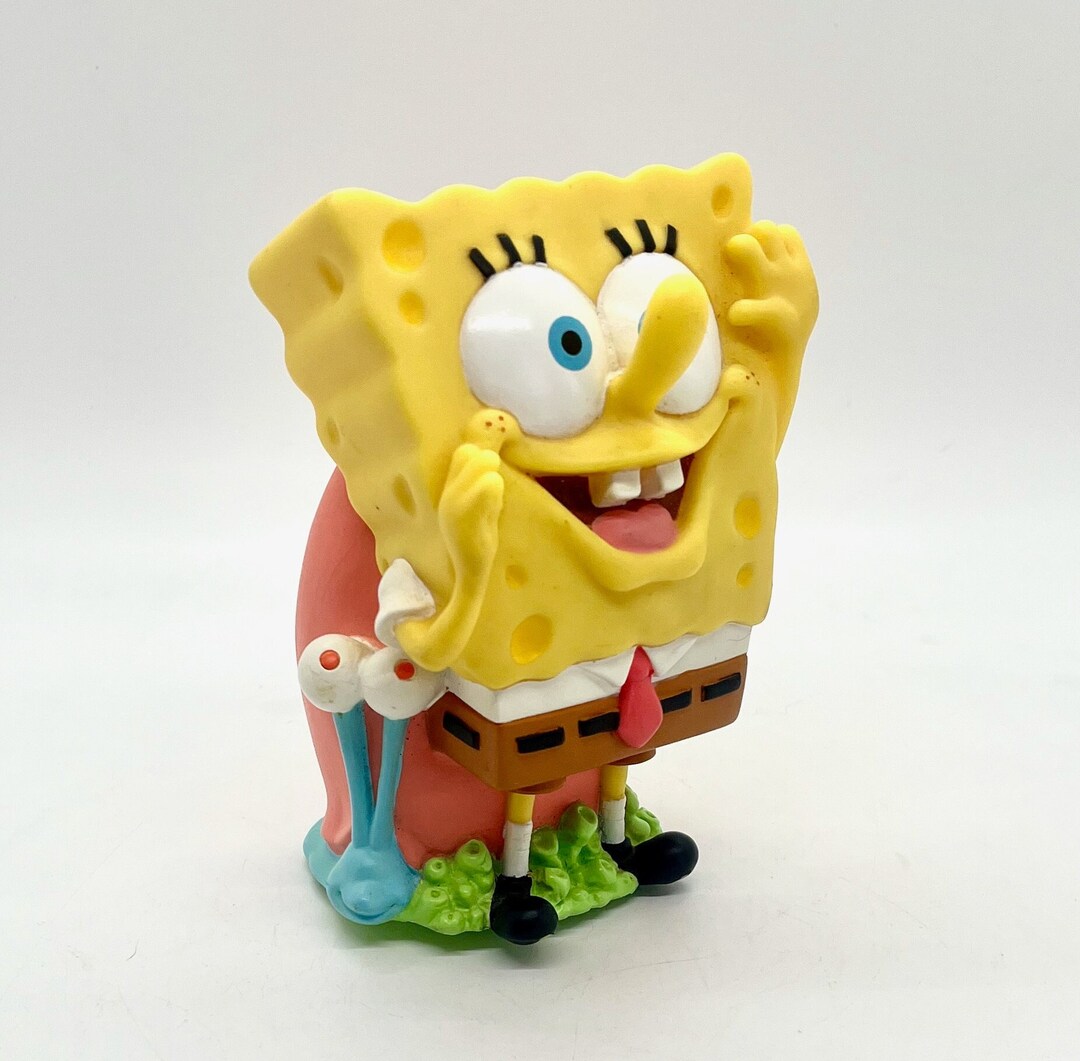 Spongebob Squarepants & Gary Collectible Figurine Friendly Wave Hello ...