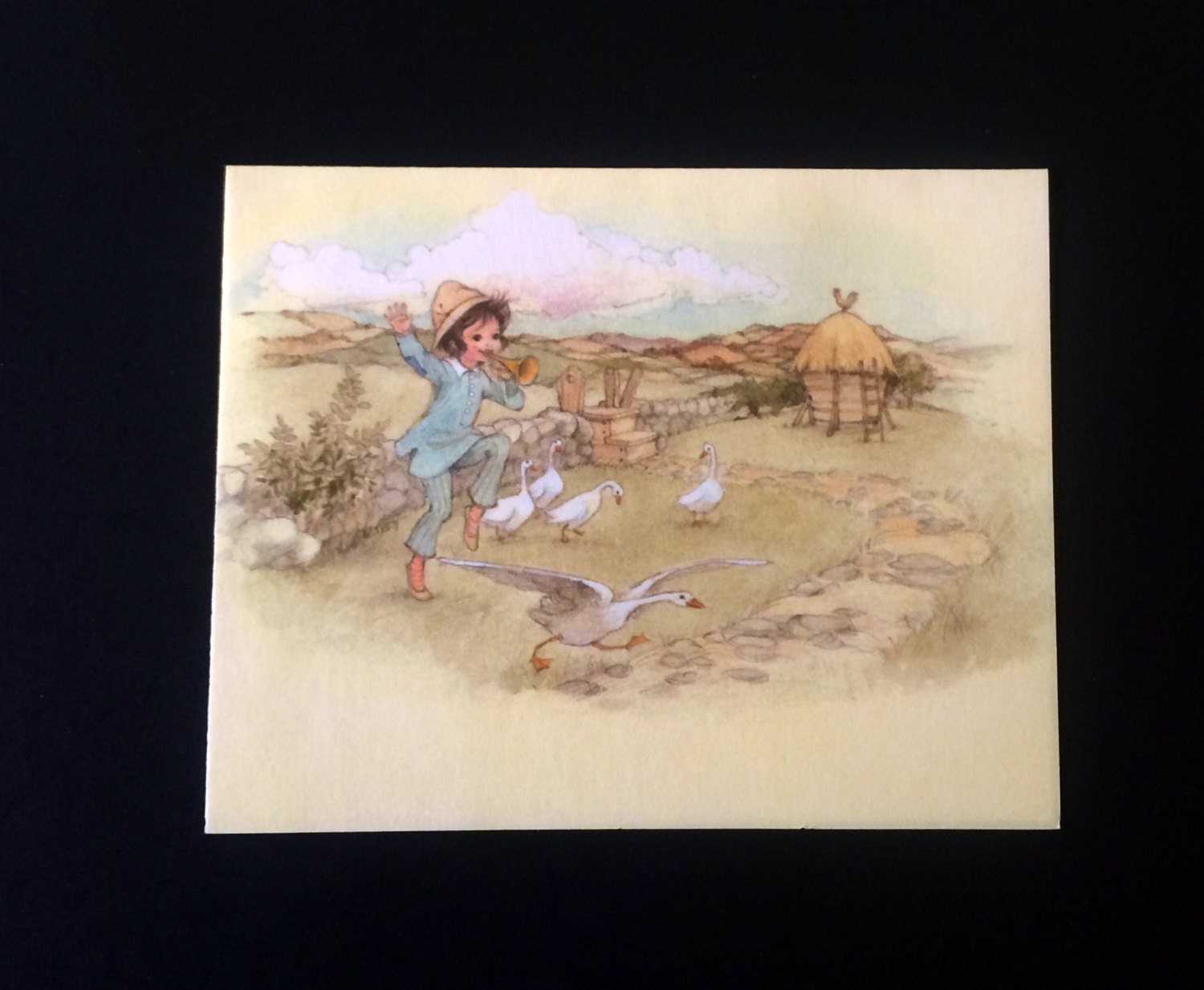 Set of 3 Boy Blue Note Card Hallmark Blank Cards With | Etsy