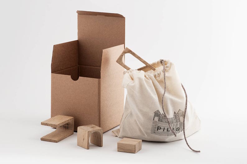 Wooden Blocks Pilis//castle;building;blocks;set;kids Toys;kindergarten ...