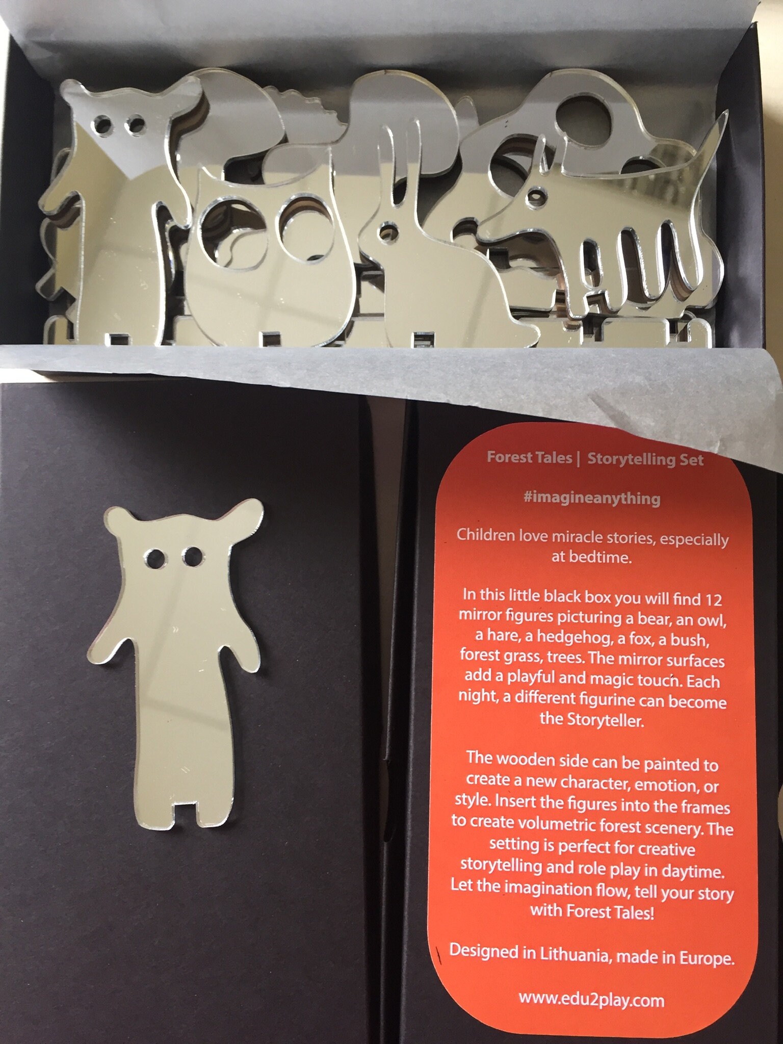 Forest Tales Storytelling Set: 12 Mirror Figurines, Imaginatory Role ...