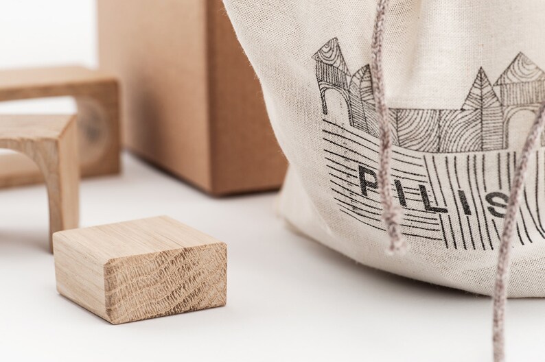 Wooden Blocks Pilis//castle;building;blocks;set;kids Toys;kindergarten ...